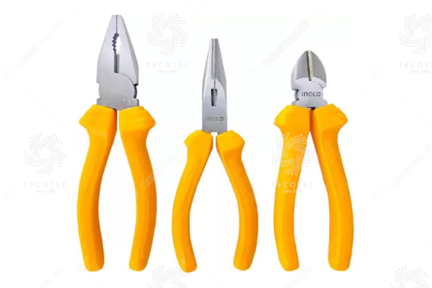 Bộ 3 kìm răng, cắt và mũi nhọn INGCO HKPS08311