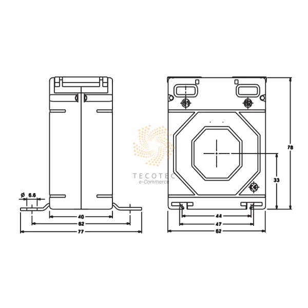 Biến dòng CT Rishabh RISH XMER 62/W (40)